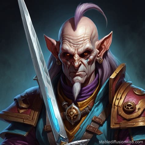Rogue Trader Psyker Character Portrait Stable Diffusion Online
