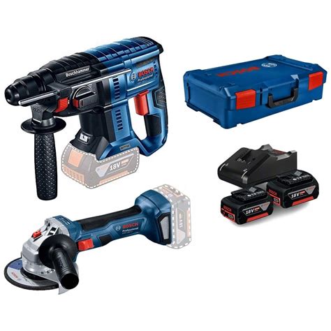 Bosch GBH 180-LI Kırıcı Delici + GWS 180-LI Taşlama 2 li Set 18V 5.0 Ah ...