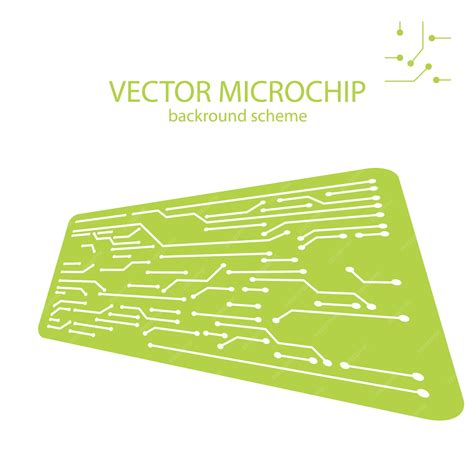 Premium Vector Vector Microchip Background