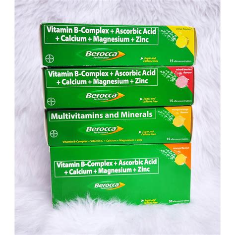 Berocca Vitamin B Complex Ascorbic Acid Effervescent Mint Citrus