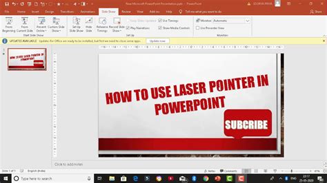 How To Use Laser Pointer In Powerpoint Youtube