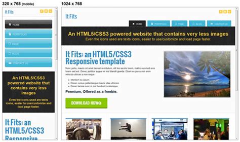 Простой адаптивный html шаблон сайта