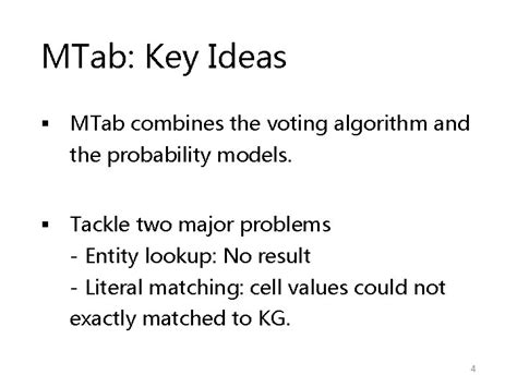 MTab Matching Tabular Data To Knowledge Graph Using