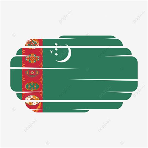 투명한 배경을 가진 투르크메니스탄 국기 Png 투르크메니스탄 깃발 Png Png 일러스트 및 벡터 에 대한 무료 다운로드