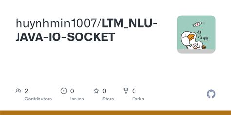 GitHub Huynhmin1007 LTM NLU JAVA IO SOCKET