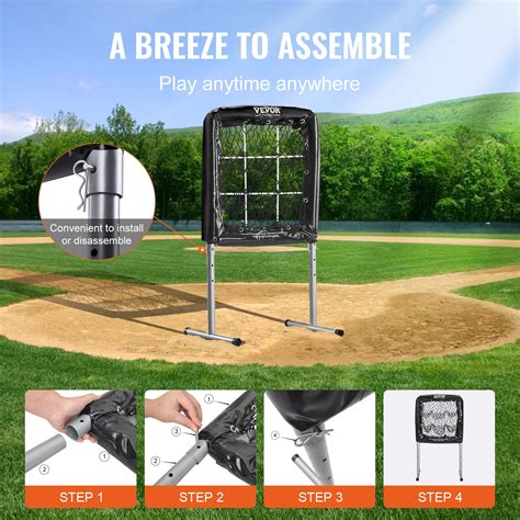 Vevor 9 Hole Baseball Net 28x27 Softball Baseball Training Equipment