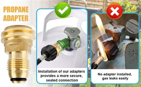 Gdw Propane Tank Adapter Converts Pol Lp Tank Service