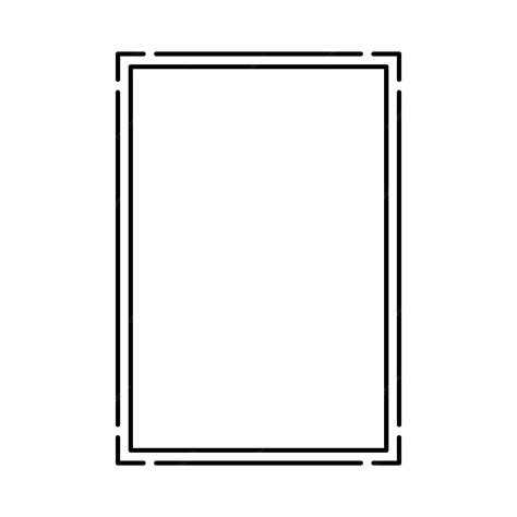 Premium Vector Rectangle Frame Shape Icon Vertical Decorative Vintage