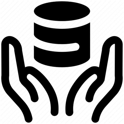 Data Database Server Network Storage Hand Care Icon Download On Iconfinder