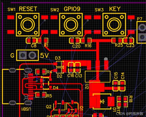 自己画一块esp32 C3 的开发板（立创eda）（pcb到手） 阿里云开发者社区