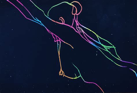 Set Of 10 Female Nudes Nudes Sketches Black Color Rainbow Sketches Nude