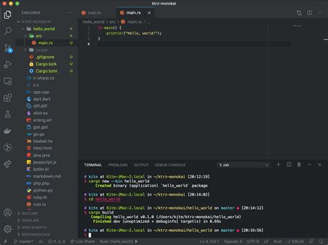 GitHub Ixkaito Ktrz Monokai A Minimal Dark Visual Studio Code Theme