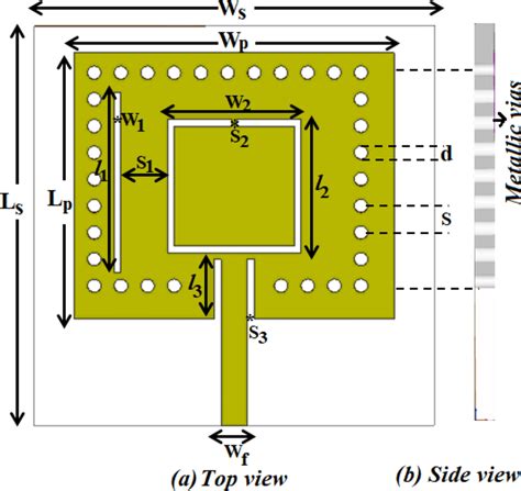 Perspective View Of The Designed Antenna Download Scientific Diagram