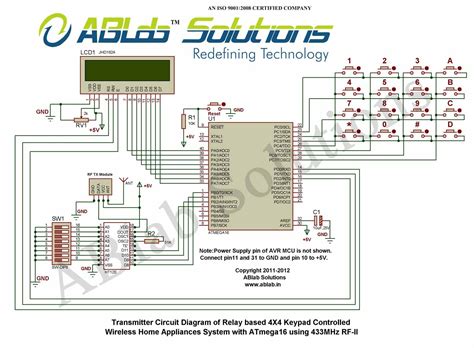 Atmega16 Microcontroller Circuit Diagram