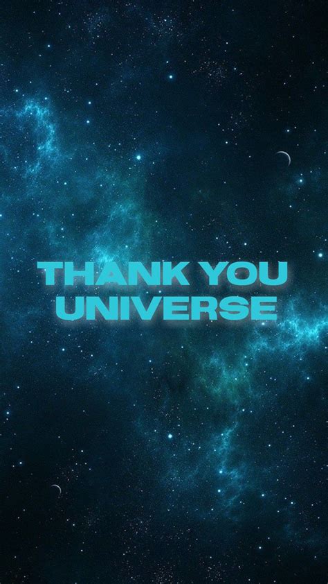 Thank You Universe Wallpaper