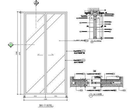 Glass Sliding Door Section Dwg Glass Door Ideas