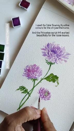 Youtube 수채화 그림 그리기 라일락