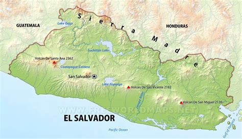 Salvador Physical Map