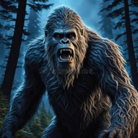 Sasquatch Scream Stock Illustration Illustration Of Legend 326279417