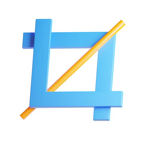 Crop Tool 3d Illustration 13281635 Png
