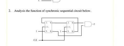 solved 2 analysis the function of synchronic sequential