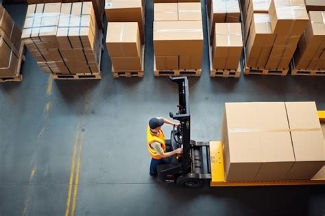 Premium Ai Image Efficiency In Motion Warehouse Operations And Global