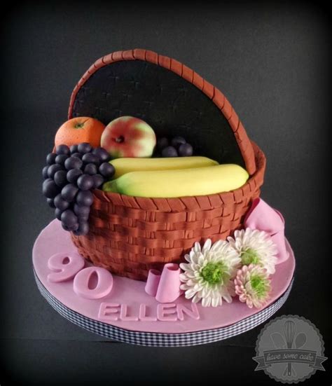 8 Fruit Basket Cake Designs Ideas Cake Designs Fruit Basket Cupcake