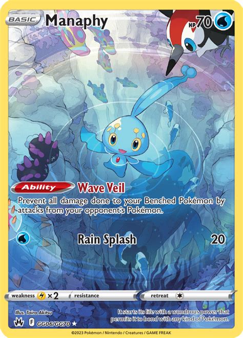Manaphy Gg06 Gg70 Crown Zenith Galarian Gallery Pokemonkaart Nl