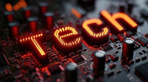 Premium Photo A Minimalist Design Spelling Out Quottechquot Using