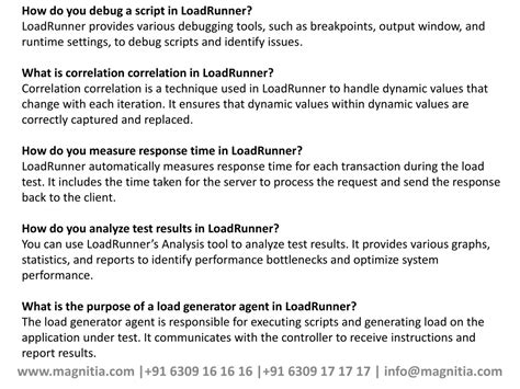 Ppt Top 20 Loadrunner Interview Questions And Answers In 2023