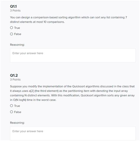 Solved Q11 3 Points You Can Design A Comparison Based