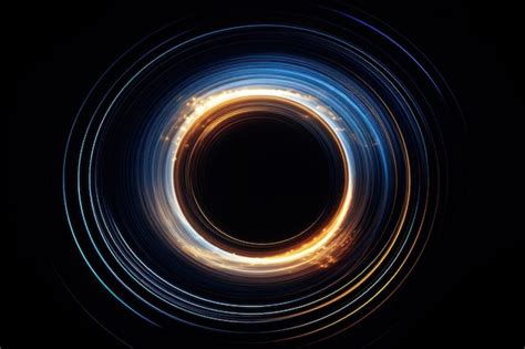Abstract Circular Light Pattern Premium Ai Generated Image