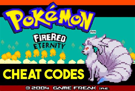 Pokemon Firered Eternity Cheat Codes Rare Candy Master Ball Gbacodes