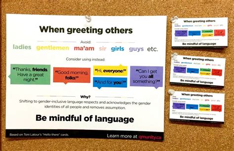 Gender Neutral Language Sheet QMUNITY