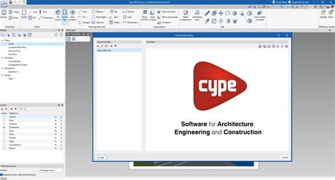 Open BIM Layout Entering External Files CYPE