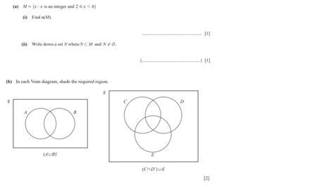Sets And Venn Diagrams Past Paper Questions For Igcse Cambridge 0580 Revise Right Now