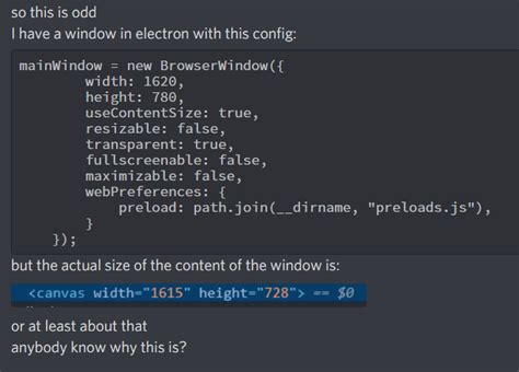 Usecontentsize Ignored In Non Resizable Windows · Issue 14308 · Electronelectron · Github