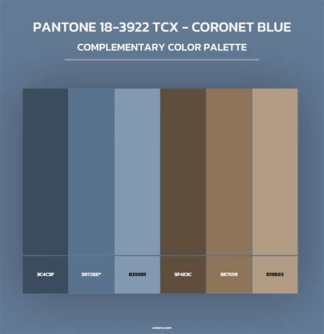 Pantone 18 3922 Tcx Coronet Blue Color Palettes