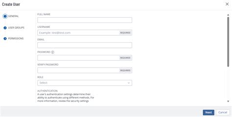 Create A User Account