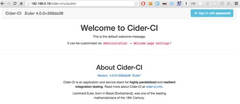 Setup And Deployment Cider Ci Documentation