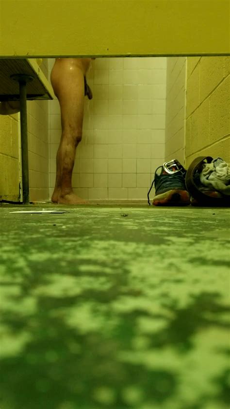 Hung Guy Caught In Shower