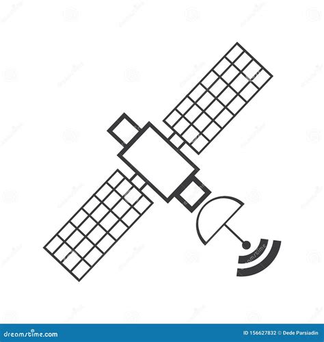 Satellite Icon Transmission Vector Illustration Stock Vector Illustration Of Connection