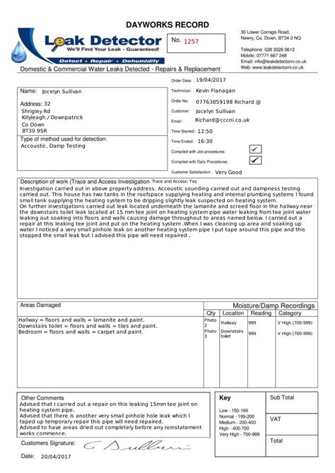 Reporting System Leak Detector Ni