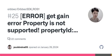 ERROR Get Gain Error Property Is Not Supported PropertyId 2018 2027