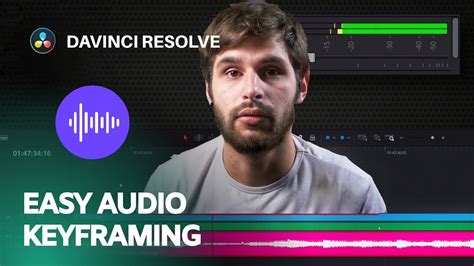 how to adjust audio levels in davinci resolve youtube