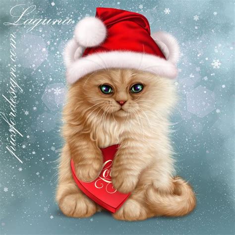 Pin by Blanca Prieto on Cartoon Kitten Images | Christmas cats ...