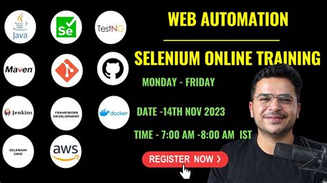 Selenium Online Training New Batch Starting From 14th Nov 2023 Youtube