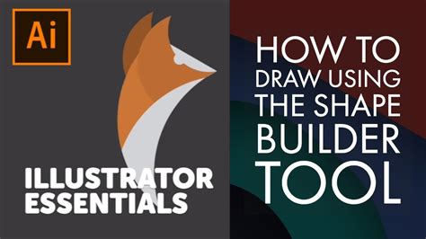 How To Draw Using The Shape Builder Tool Adobe Illustrator Cc 2018 [5 6 39] Youtube
