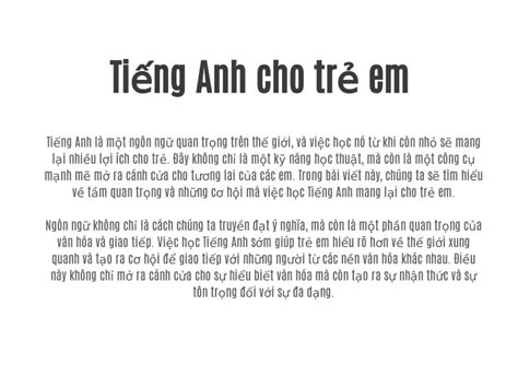 Ppt Ti Ng Anh Cho Tr Em Powerpoint Presentation Free Download Id