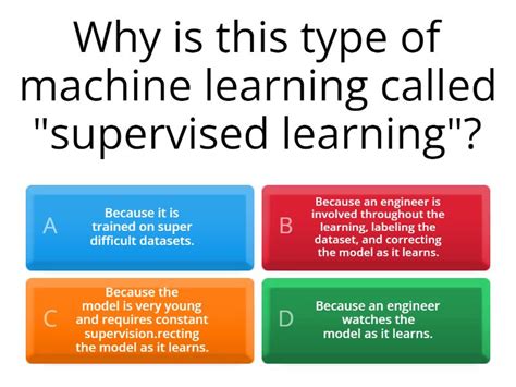 On Supervised Learning Quiz